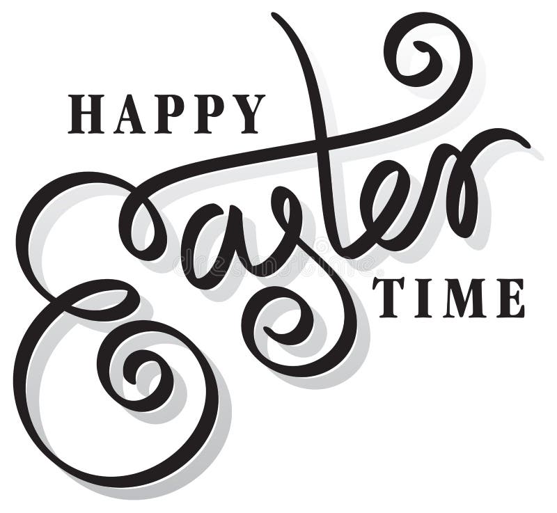 Happy Easter Hand Lettering Stock Vector - Illustration of calligraphy ... Happy Easter Hand Lettering Stock Vector - Illustration of calligraphy ...