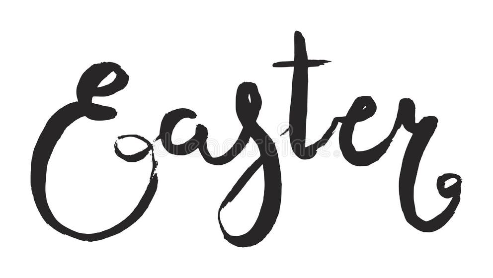 Easter Hand Lettering Quote, Calligraphy, Cursive Script, Written Text ...