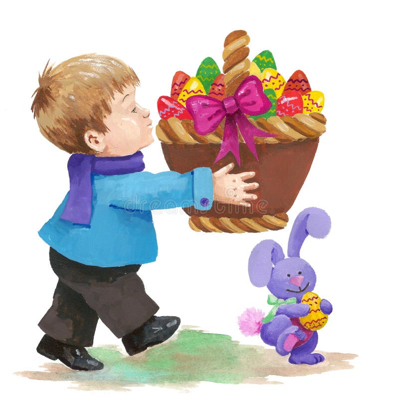 Easter stock illustration. Illustration of colored, painting - 52407041