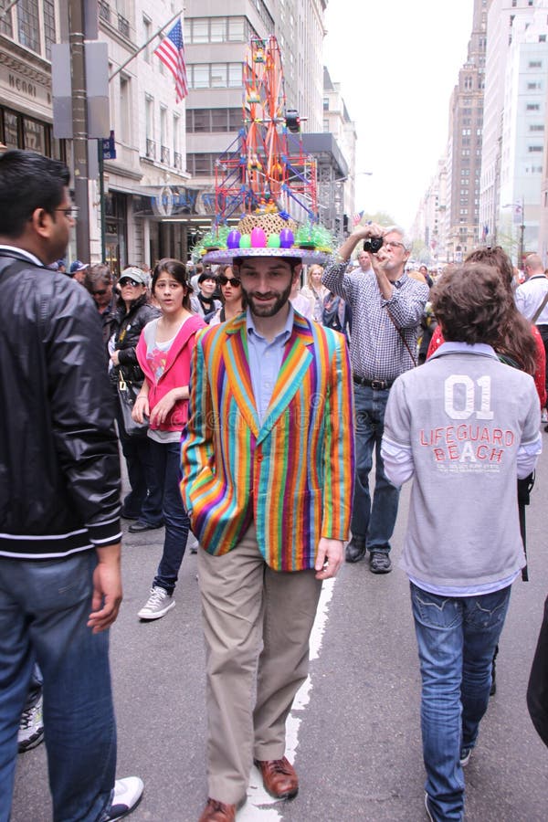 Easter hats parade editorial stock photo. Image of celebration - 19333653