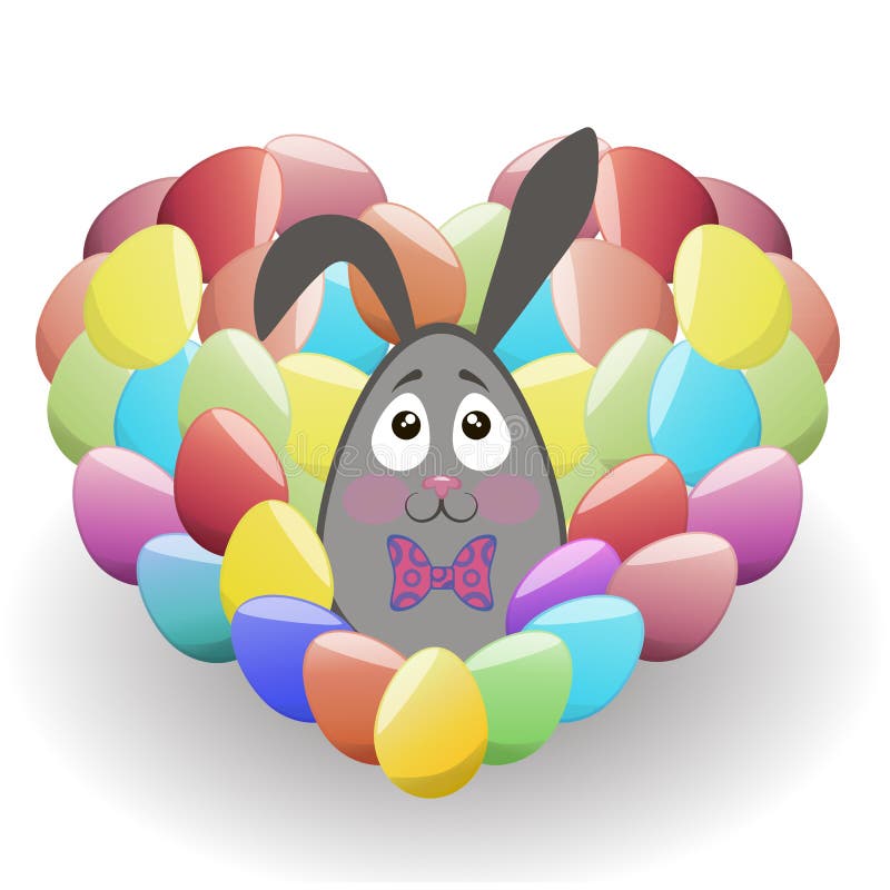 Easter_heart vector illustratie. Illustration of vector - 85123452