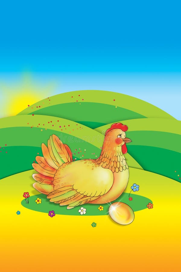 Easter hen stock illustration. Illustration of easter - 8608465