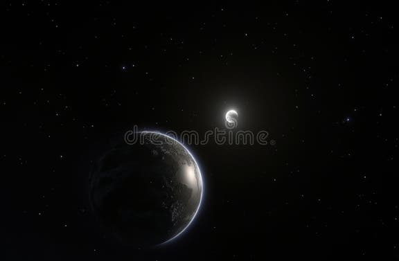 Easter Holiday Background Featuring a Solar System with Egg-shaped ...