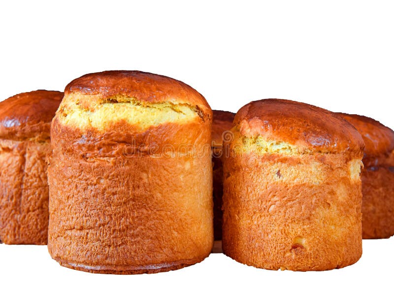 Easter Holidays Isolated Sweet Bread, Paska Decorated with Sweet Sugar ...