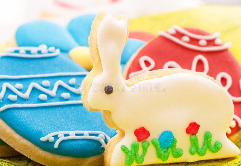 Easter Homemade Gingerbread Cookies Stock Image - Image of creative ...