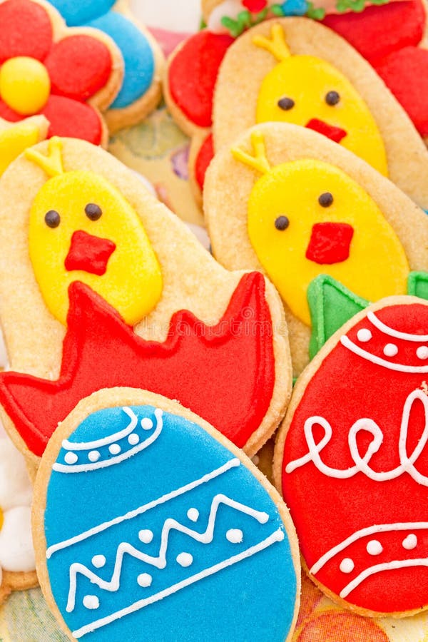 Easter Homemade Gingerbread Cookies Stock Image - Image of cute ...