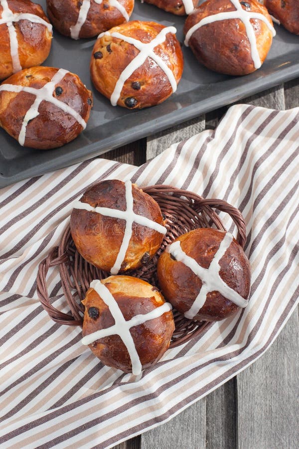 Easter hot cross buns stock image. Image of shine, religious - 41218795