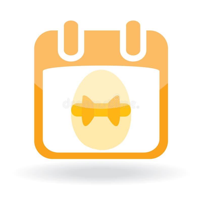 Easter Icon - Calendar with Sun Stock Vector - Illustration of bright ...