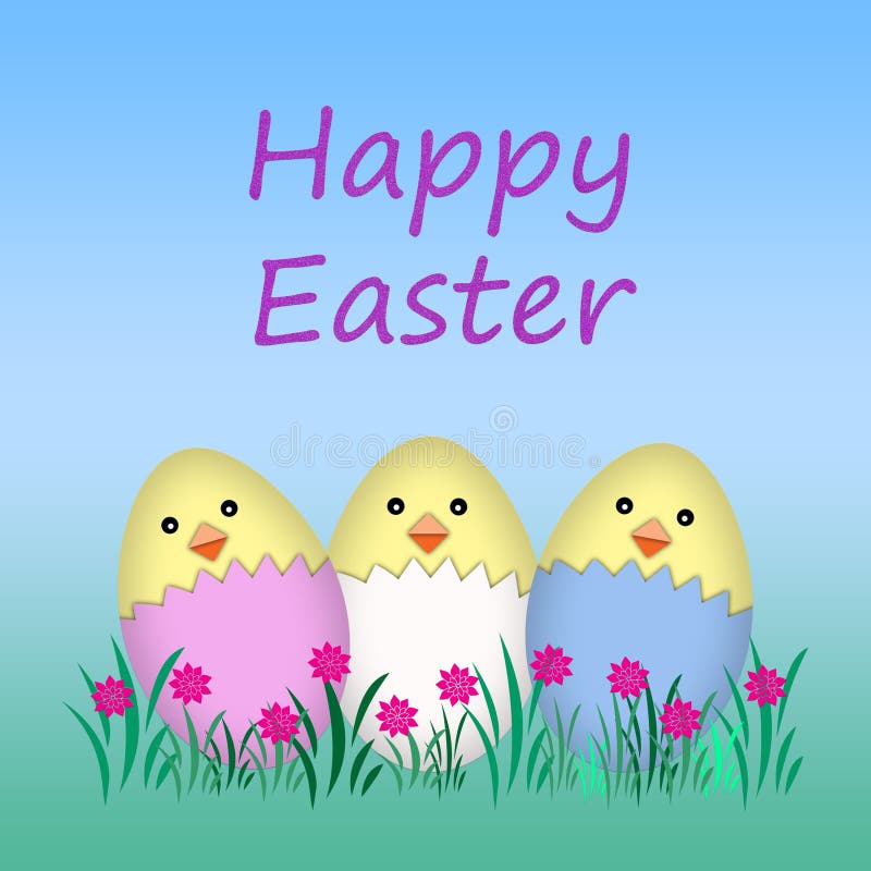 Three Chicks Field Card Stock Illustrations – 6 Three Chicks Field Card ...