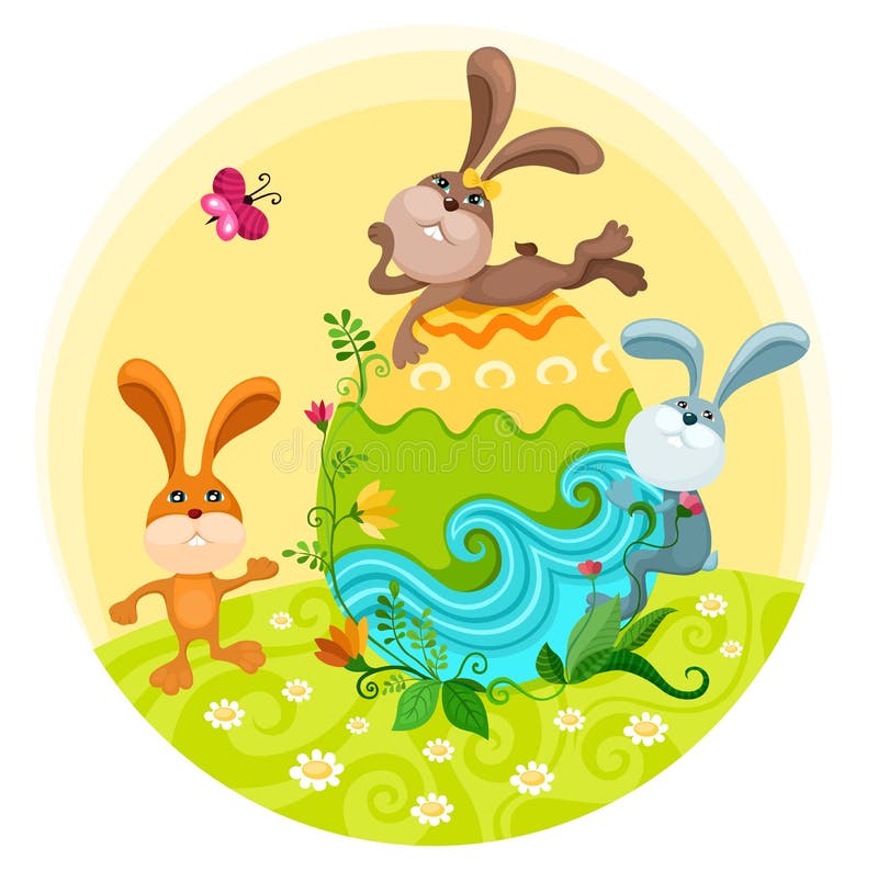 Easter tree stock vector. Illustration of magic, cartoon - 13030306