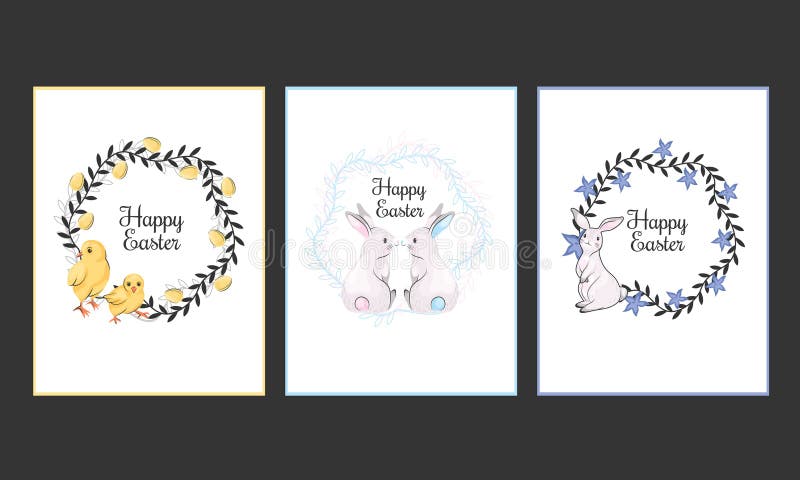 Easter Instagram Stories Template Collection. Stock Vector ...