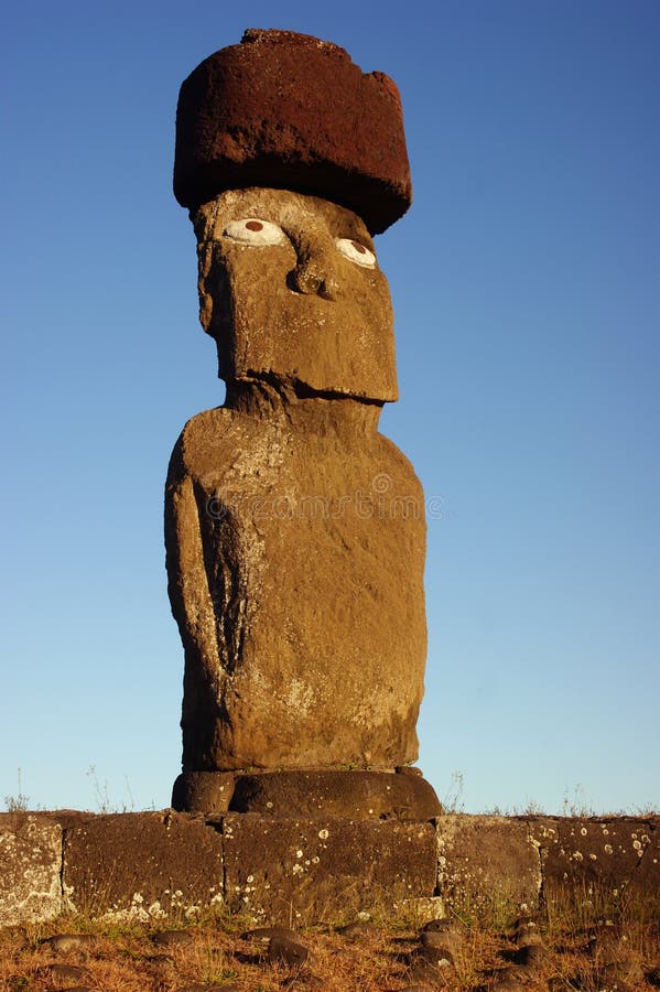 Easter Island Rapa Nui Moai Birdman Petroglyphs Stock Photo - Image of ...