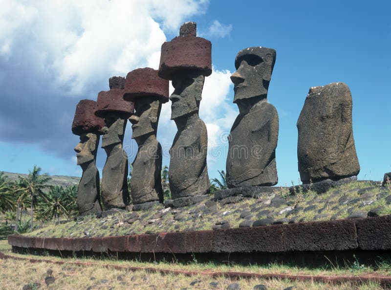 Easter island stock image. Image of stone, past, archeology - 19770807