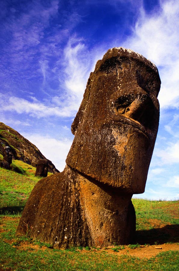 Ahu Akivi Moai, Rapa Nui, Easter Island, Chile. Stock Image - Image of ...
