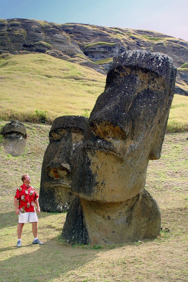 Easter Island Monoliths editorial photo. Image of male - 23074491