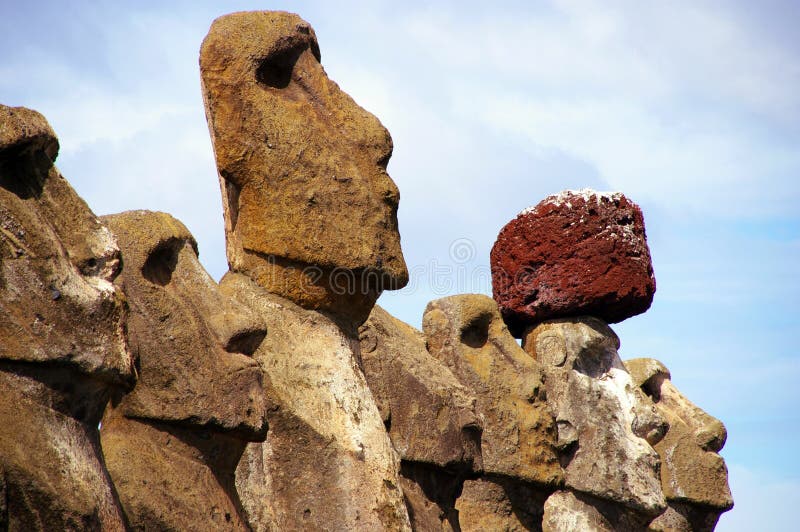 Easter Island Statues- Tongariki Stock Photo - Image of civilisation ...