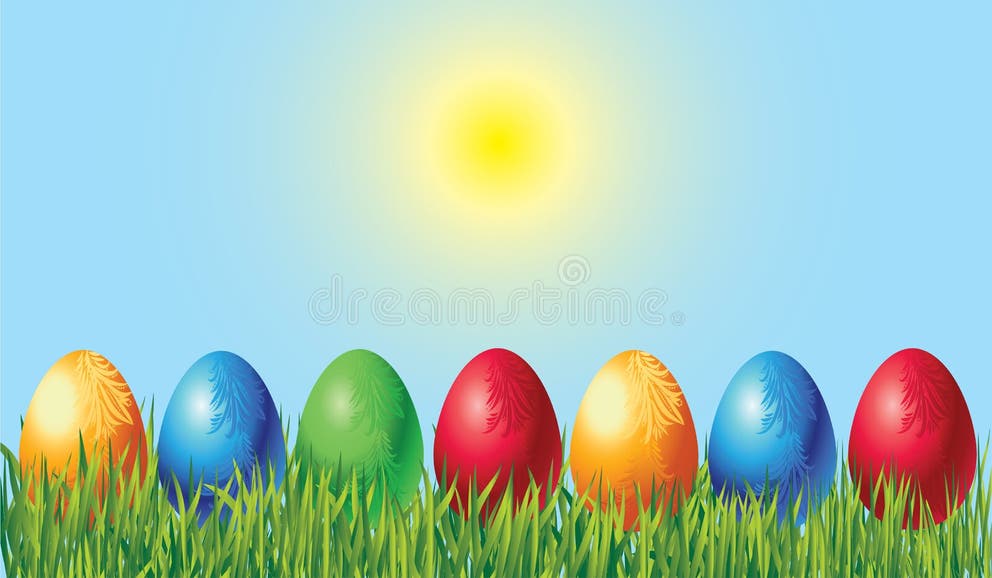 Easter landscape stock vector. Illustration of backdrop - 13116002