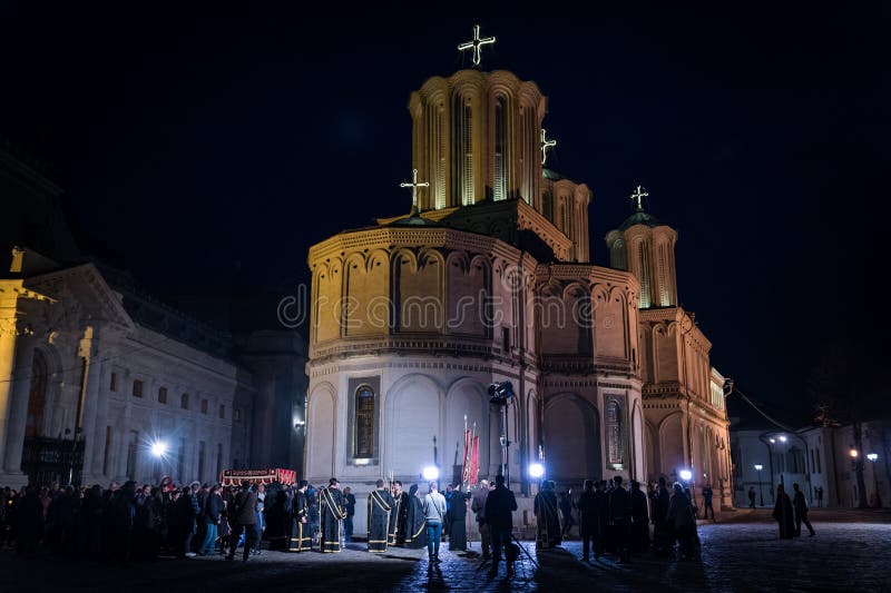 Easter Light in Bucharest editorial stock image. Image of crowd - 146054449