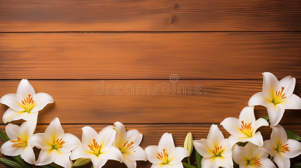 Easter Lilies Spring Blossoming Ai Generated Banner Background Copy ...