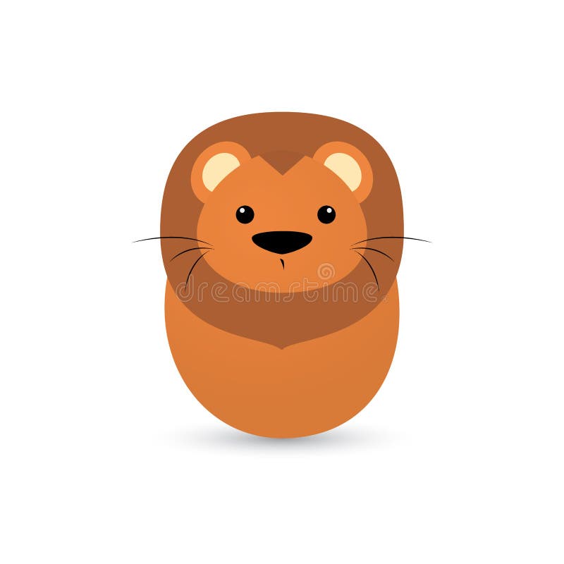 Easter Lion Egg stock vector. Illustration of vector - 89436915