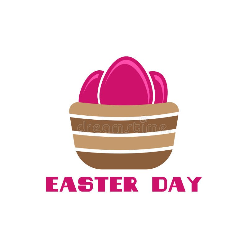 Easter Logo Day Concept Art Modern Stock Vector - Illustration of hare ...