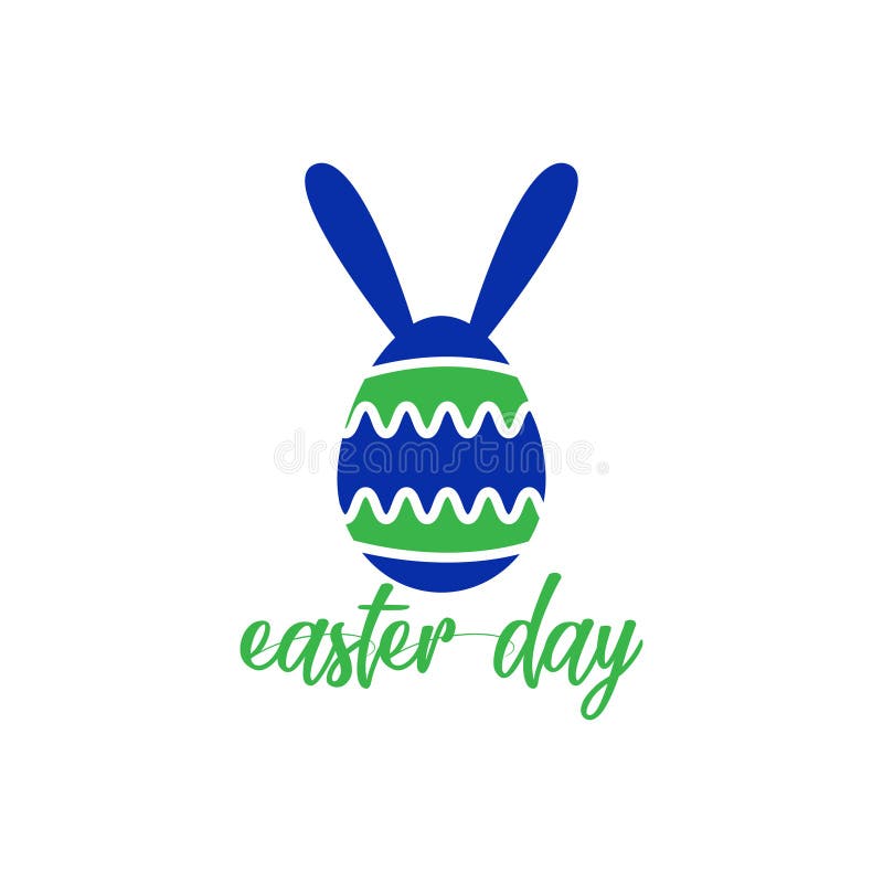 Easter Logo Day Concept Art Modern Stock Vector - Illustration of ...