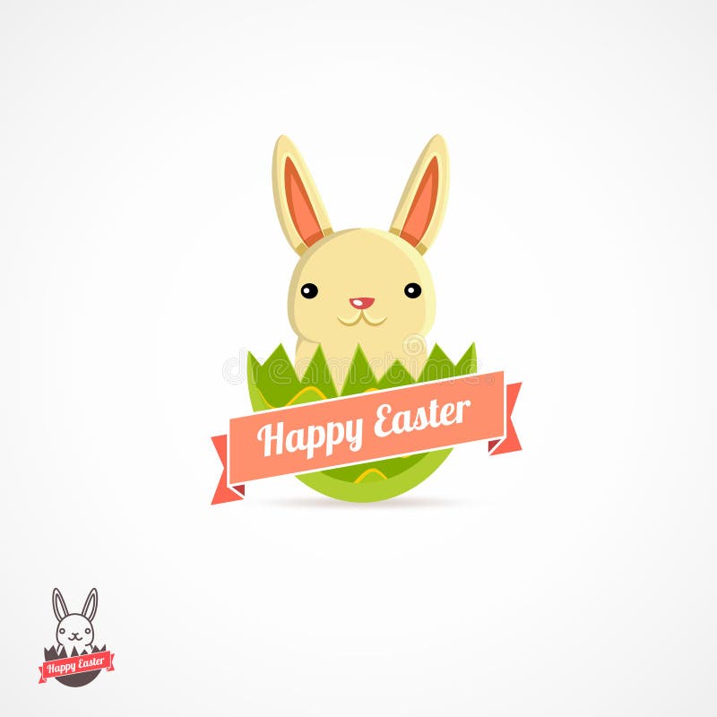 Easter logo illustration stock illustration. Illustration of premium ...