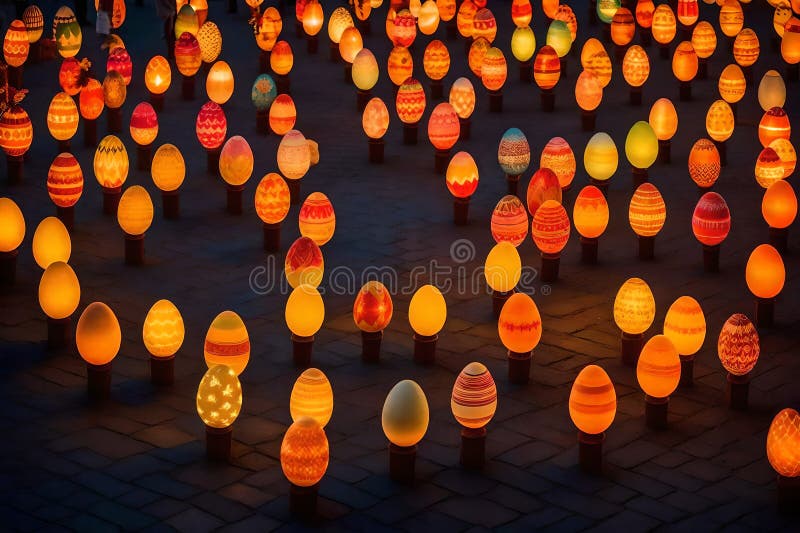 Easter Monday S Luminous Egg Procession, Where Eggs Adorned with ...