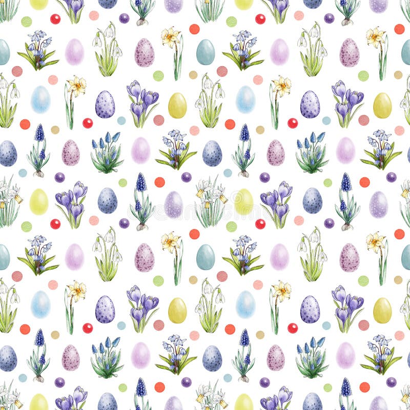 Easter Mood Flat Style Illustration. Stock Vector - Illustration of ...