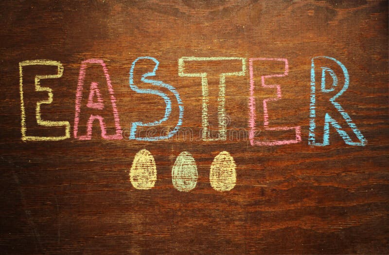 Easter Note on Wood Background Stock Image - Image of eggs, retro: 48716069