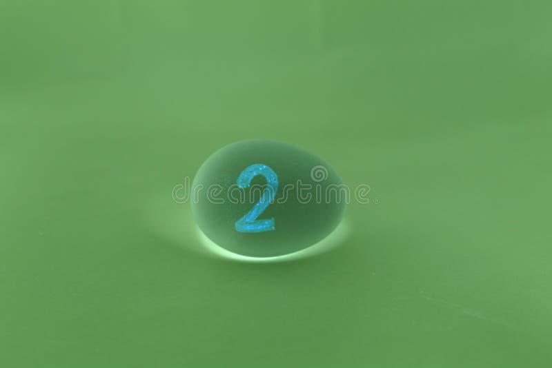 Easter Number on Egg. Easter Egg Number Two Background Stock Photo ...