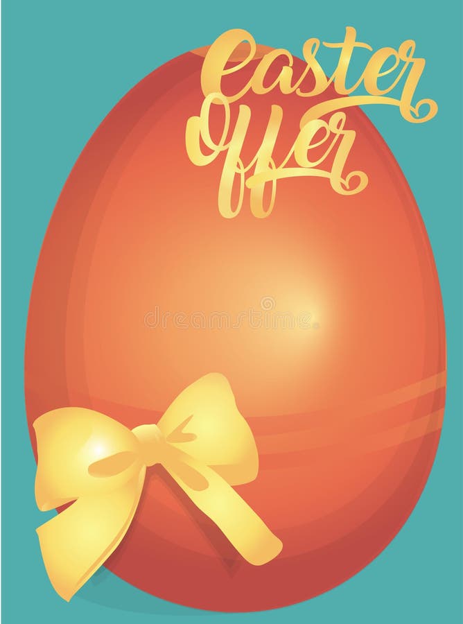 Easter Offer Advertising Banner with Eggs Stock Vector - Illustration ...