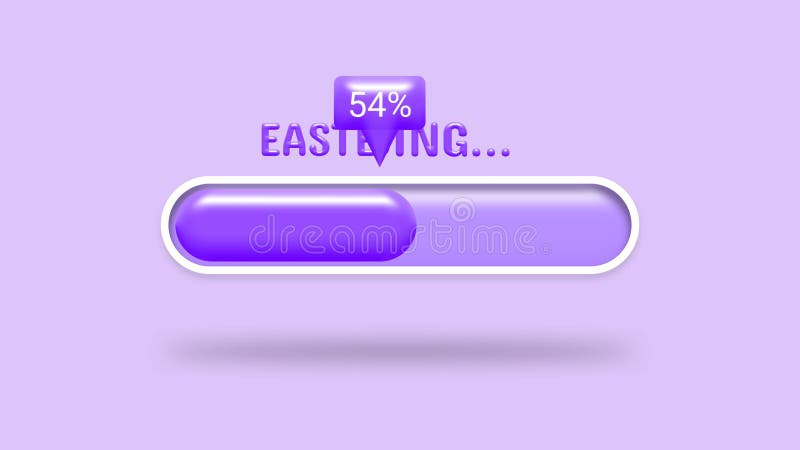 Easter Offer is Loading Sign in Pink Colour Texture and Loading Bar ...