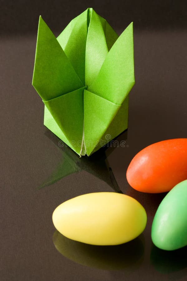 Easter Origami Bunny stock image. Image of animal, focus - 13241393