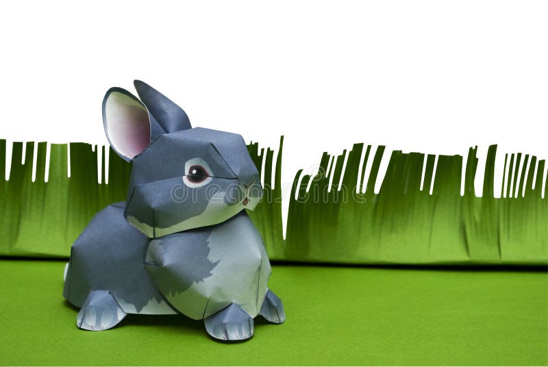 Easter paper rabbit stock image. Image of japan, animal - 13557691