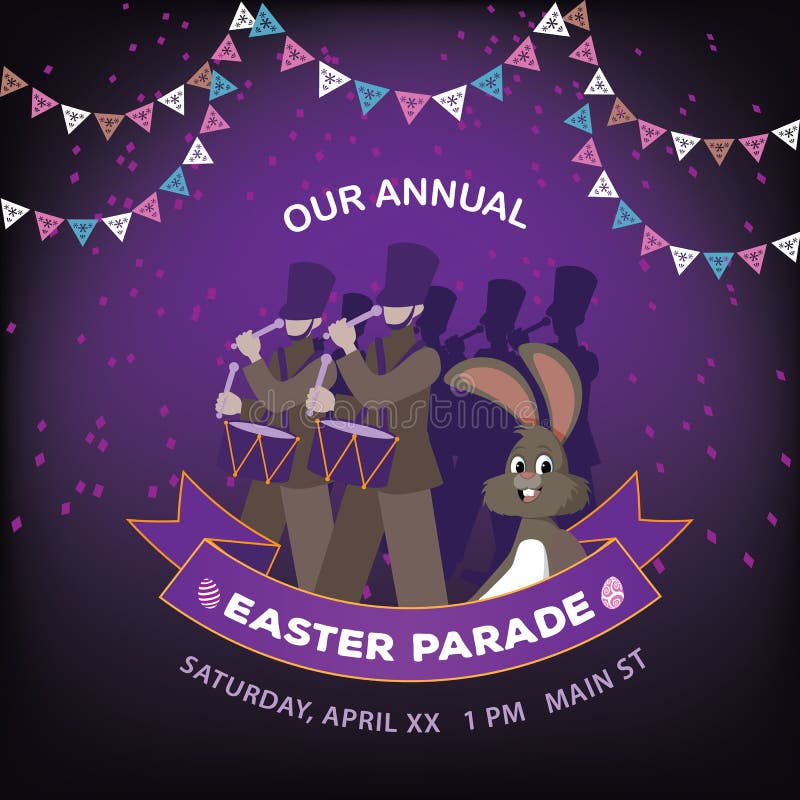 Easter Egg Hunt Ad Background Stock Vector - Illustration of decoration ...