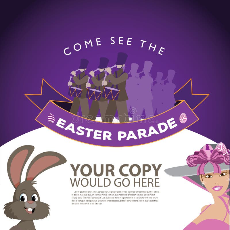 Easter Egg Hunt Ad Background Stock Vector - Illustration of decoration ...