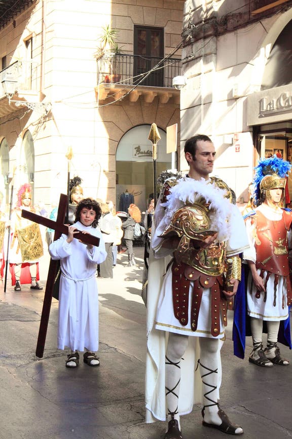 Easter Parade in Palermo of Sicily, Italy Editorial Image - Image of ...