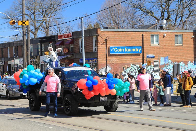 Easter Parade in Toronto editorial stock photo. Image of road - 274701878