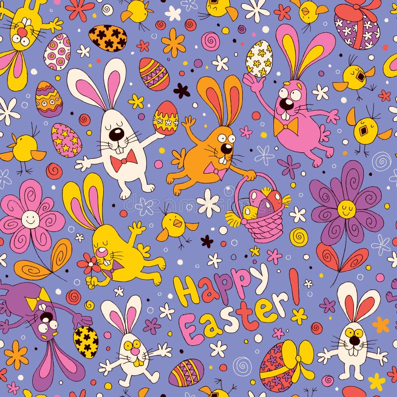 Happy Easter greeting card stock vector. Illustration of scrapbook ...