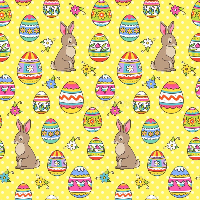 Easter pattern stock vector. Illustration of wrap, easter - 49225694
