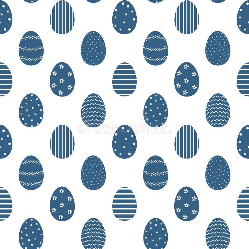 Easter Pattern with Easter Eggs. Beautiful Seamless Background Stock ...