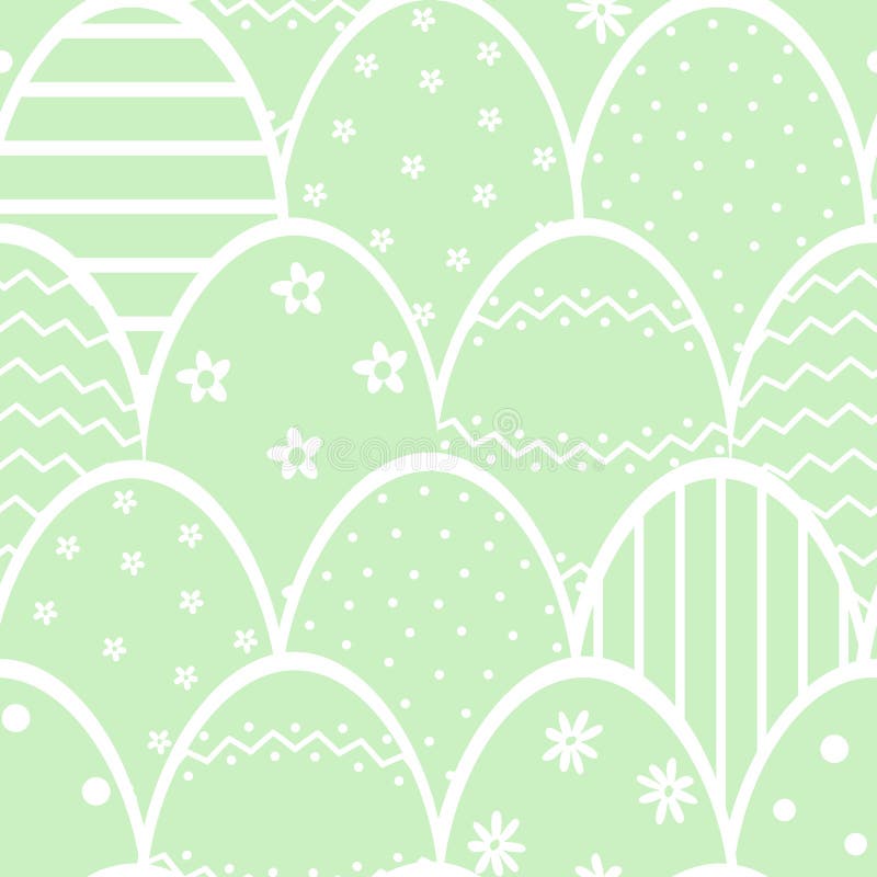 Easter Pattern with Easter Eggs. Beautiful Seamless Background. Modern ...