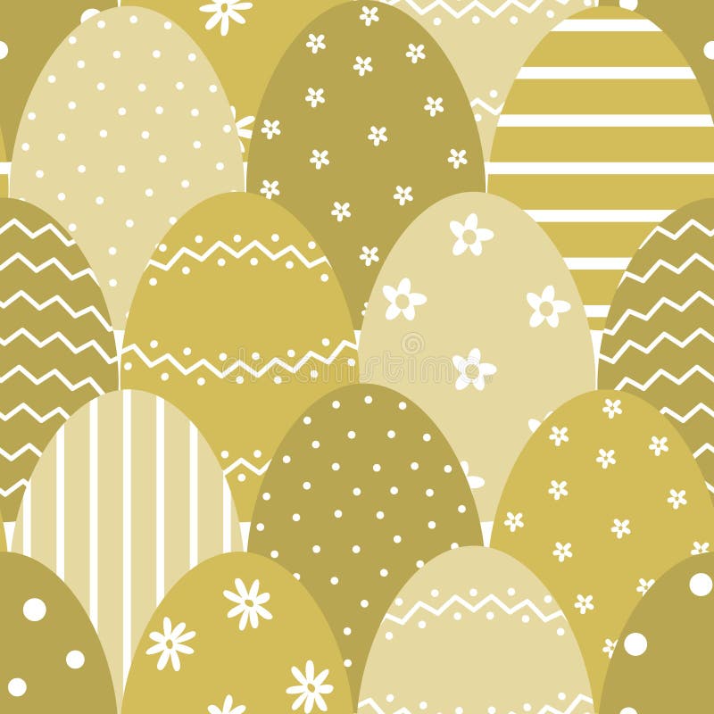 Easter Pattern with Easter Eggs. Beautiful Seamless Background Stock ...