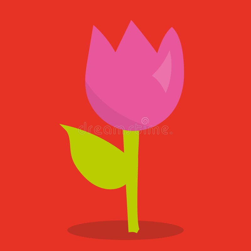 Easter Pink Flower 15 stock vector. Illustration of cartoon - 198985757