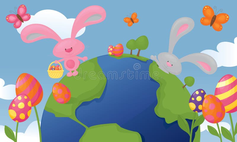 Easter Planet stock vector. Illustration of colorful - 45749976