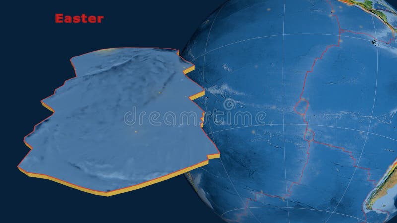 Easter Plate Described and Presented - Topographic Stock Illustration ...