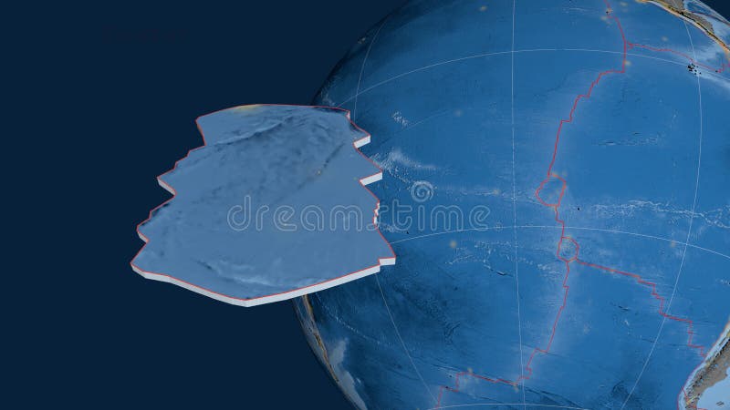 Easter Plate Presented - Topo and Bathy Stock Illustration ...