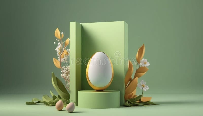 Easter podium display stock illustration. Illustration of card - 272209588