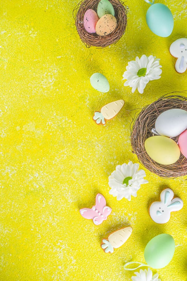 Easter poster background stock photo. Image of nest - 210306152